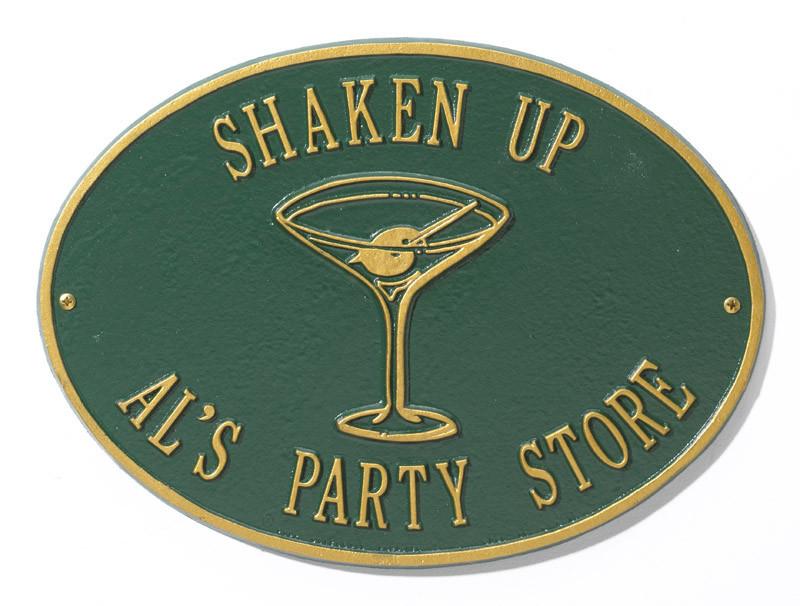 Customized Martini Deck or Bar Sign | Free Shipping