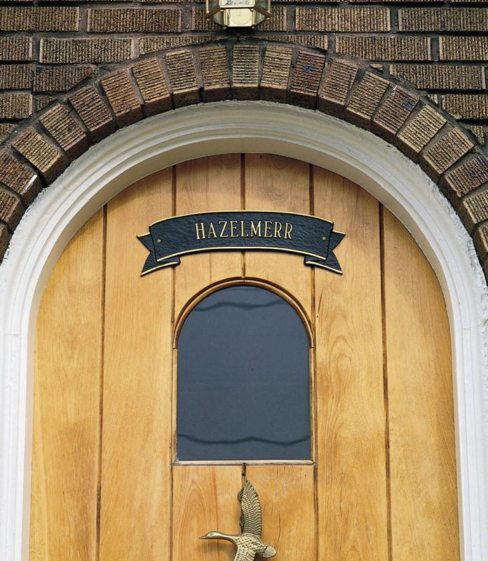 Decorative Over-Door or Wall Ribbon Name Plaque | Free Shipping